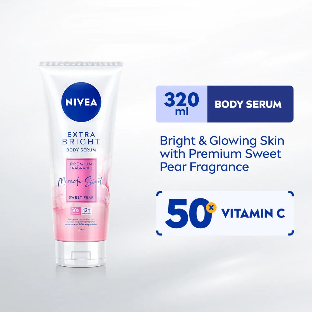 NIVEA Extra Bright Body Serum Miracle Sweet (Sweet Pear) - Moonspells ...